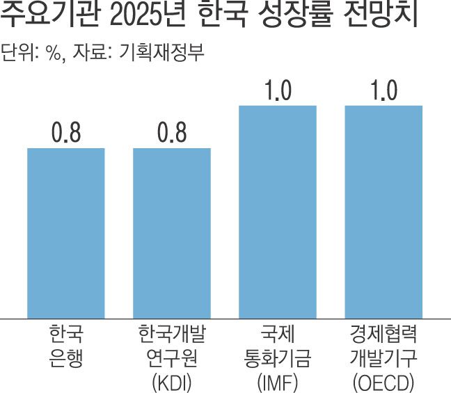 올 한국 경제성장률 전망, OECD도 1.5%서 1.0%로 낮췄다 : zum 뉴스