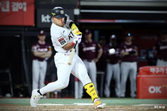 스쳐도 넘어간다…KBO ‘헐크’ 안현민 주의보 : zum 뉴스