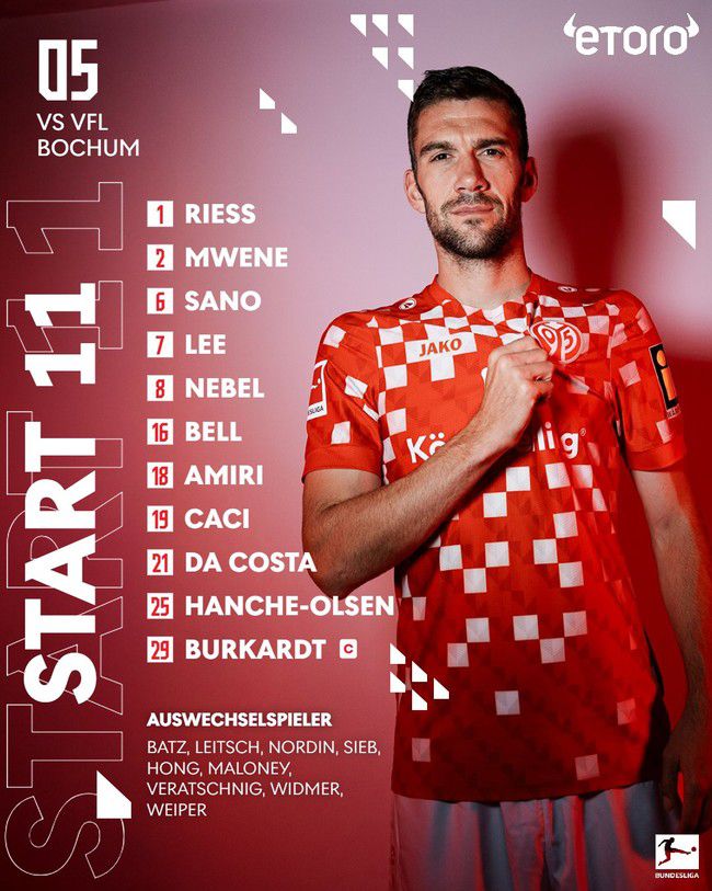 [분데스 라인업] '확률 0.5%' 사실상 무산된 이재성 커리어 최초 'UCL 진출'...보훔전 선발 공개 : ZUM 뉴스