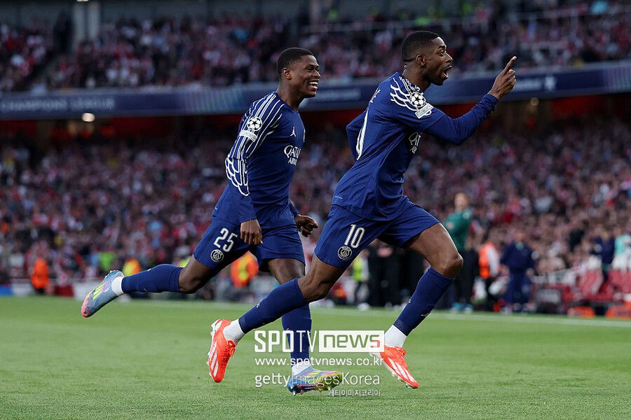 [UCL 전반 REVIEW] '이강인 벤치 대기' PSG, '안방 최강' 아스널에 카운터펀치…뎀벨레 선제골로 전반 1-0 리드 중 : zum 뉴스