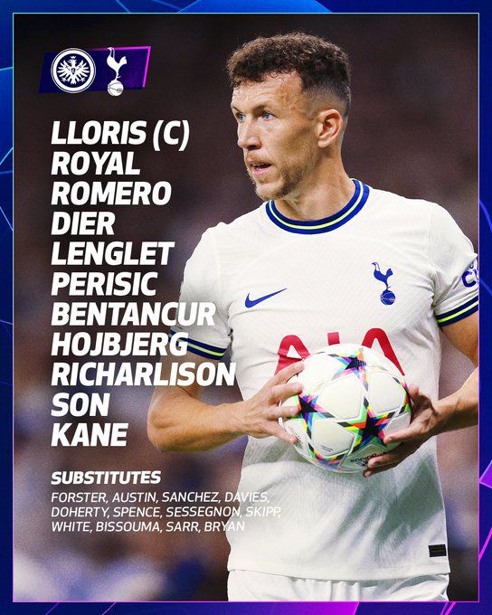 'SON발 출격' 토트넘, 프랑크푸르트 원정 선발 명단 발표 [UCL D조 라인업] : zum 뉴스