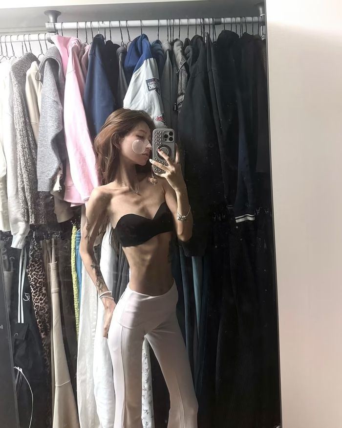 ‘96→41kg’ 최준희, 갈비뼈 다 드러난 몸매…“다이어트 잠깐 쉽니다” : zum 뉴스