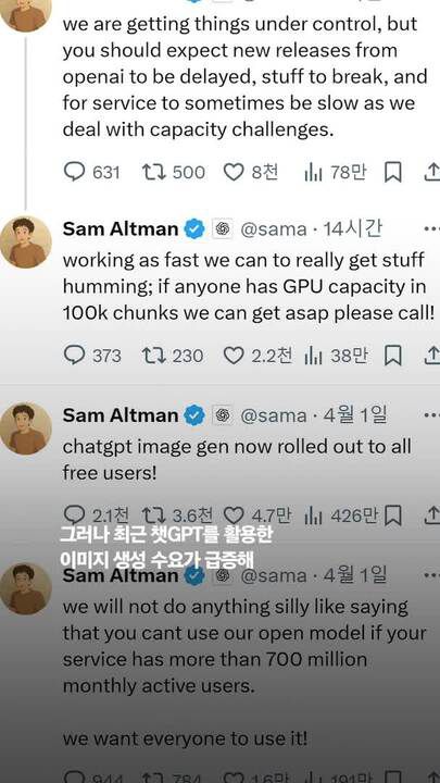 '너도나도 지브리 프사'…이미지 생성 열풍에 챗GPT 역대급 이용 : ZUM 뉴스