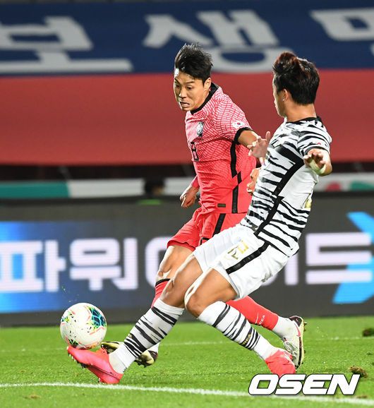 '형님' 벤투호, '동생' 김학범호와 2-2 '한글날 진땀 무승부'[오!쎈 현장] : zum 뉴스