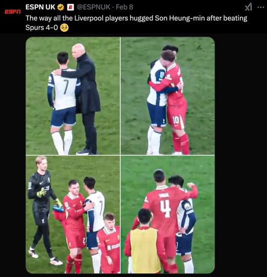 "리버풀 선수들 손흥민에게 애틋한 감정" ESPN도 10번째 '무관' 위기 감지 : zum 뉴스