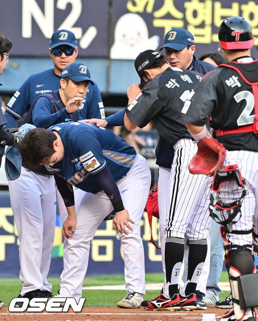 “헤드샷 박건우 쓰러지자…고개 숙인 박해민, 사과한 김광삼 코치” [박준형의 ZZOOM] : ZUM 뉴스