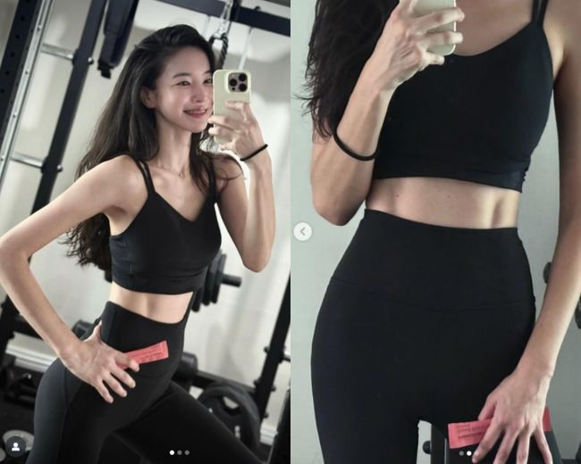 ’46kg’ 김윤지, 애 엄마 맞아? 선명한 ‘11자 복근’ 과시 : zum 뉴스