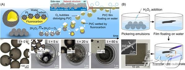 UNIST, 물과 기름으로 1분 만에 박막 제작하는 기술 개발 : ZUM 뉴스