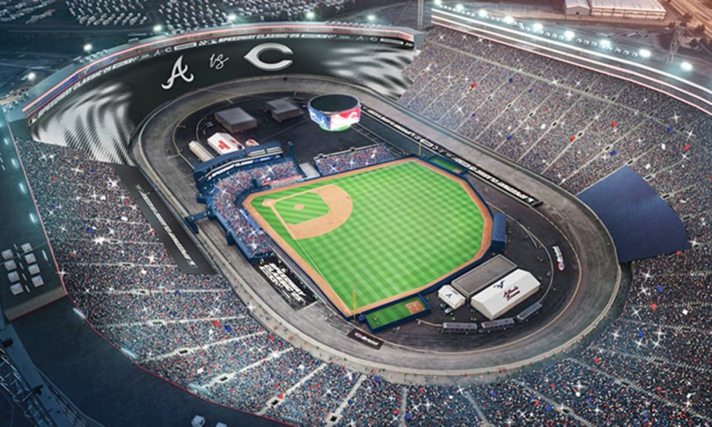 레이싱 트랙서 특별 경기… MLB 최다 관중 도전장 : zum 뉴스