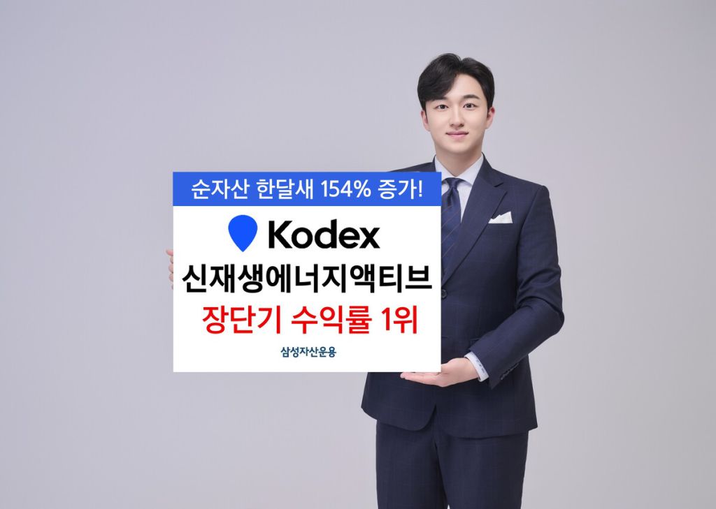 삼성운용, ‘KODEX 신재생에너지액티브’ 장∙단기 수익률 1위 : ZUM 뉴스