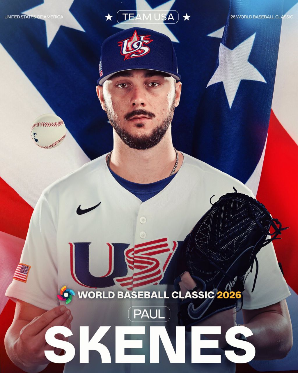 ‘ML 괴물 투수’ 2026 WBC 출전한다… 스킨스, 미국 야구대표팀 합류 : ZUM 뉴스