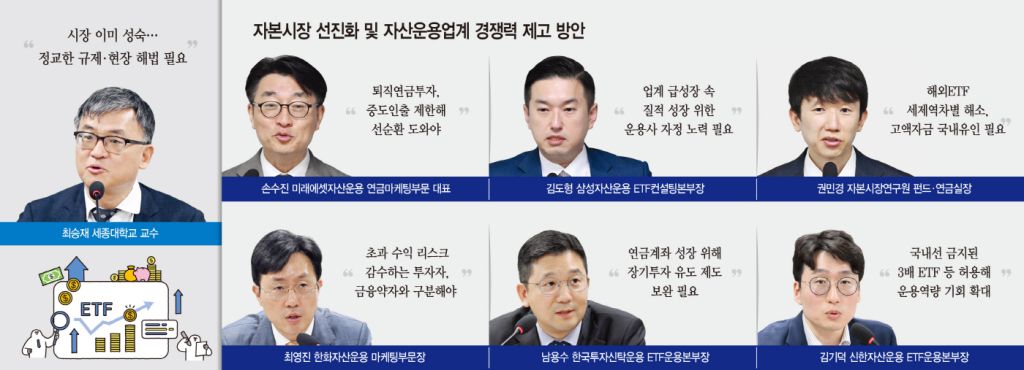 [자본시장 세미나] "자본시장 성장 위해, 3배 ETF 허용·과세 역차별 없애야" : zum 뉴스