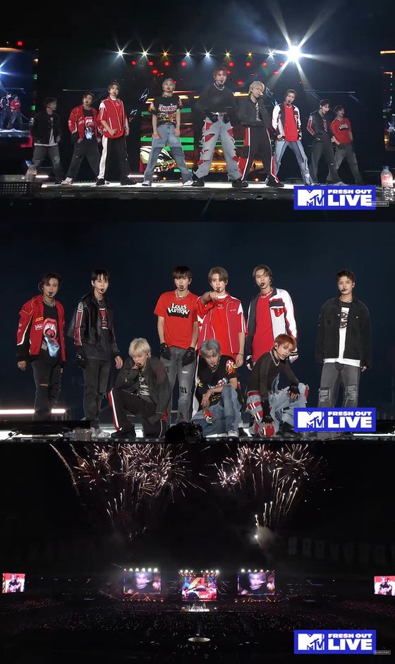 NCT 127 '질주' 잠실 콘서트 무대, 美 MTV 송출 : zum 뉴스