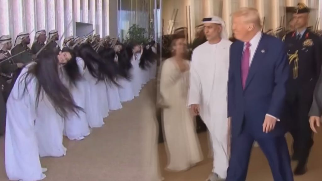 '트럼프 환영' UAE 소녀들, 긴 머리 풀어 헤치더니… : ZUM 뉴스