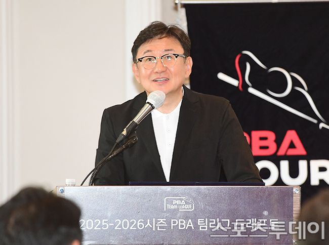 [ST포토] 인사말 하는 장상진 PBA 부총재 : ZUM 뉴스