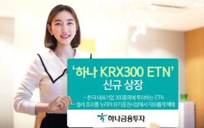 하나금융투자, 국내 300개 대표기업 투자하는 ETN 신규 상장 : ZUM 뉴스
