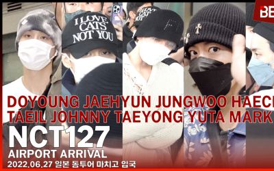 NCT127, 일본 돔투어 마치고 입국 '마중 나온 팬들과 함께' : ZUM 뉴스
