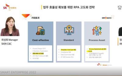 [스마트엔터2022] RPA 성공을 위한 SK C&C의 제안, '드리고' 플랫폼 : ZUM 뉴스