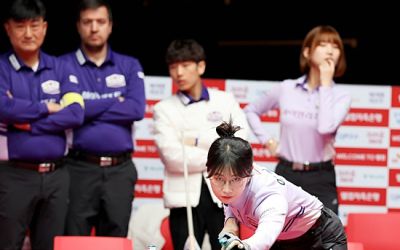 “배수의진 통했다” 하이원 5R 첫승 거두며 ‘꼴찌 탈출’…이미래 2승 힘입어 NH농협카드 제압[PBA팀리그] : ZUM 뉴스