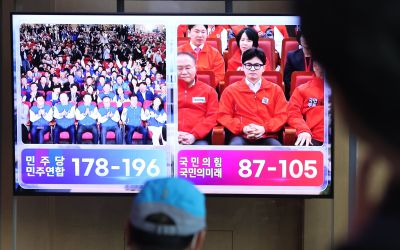 "민주·민주연합 178~196석, 국민의힘·미래 87~105석" [방송3사 출구조사] : ZUM 뉴스