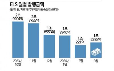 1분기 ELS 발행금액 반토막…자금이탈 본격화 : ZUM 뉴스