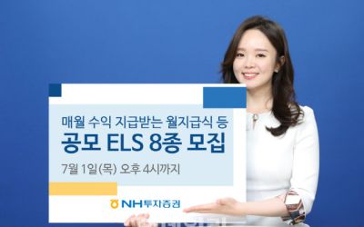[머니팁]NH증권, 매달 수익 받는 월지급식 등 공모 ELS 8종 모집 : ZUM 뉴스