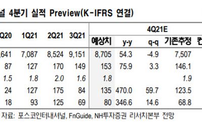 포스코인터내셔널, 4Q 영업익 시장 전망치 상회 전망-NH : ZUM 뉴스