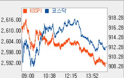 [코스피 마감]CPI 안도에도 2600선 또 깨져…외인·기관 '팔자' : ZUM 뉴스