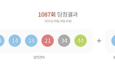 제1087회 로또 1등 16명…당첨금 17억3225만원(종합) : ZUM 뉴스