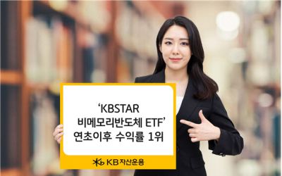 ‘KBSTAR 비메모리반도체액티브 ETF’ 수익률 66.9%…국내 주식형 ETF 1위