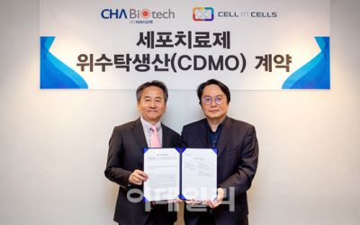 차바이오텍, 셀인셀즈와 오가노이드 재생치료제 CDMO 계약 체결 : ZUM 뉴스