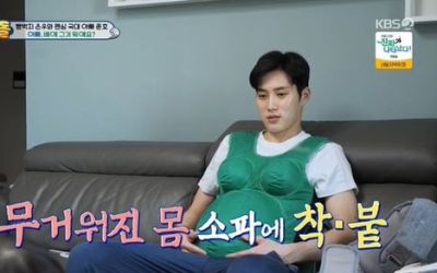 "7kg 만삭 체험"..'슈돌' 김준호, 승무원 아내보다 예쁜 여장 [어저께TV] : ZUM 뉴스