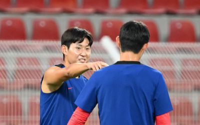 [사진]이강인,'화기애애한 훈련' : ZUM 뉴스