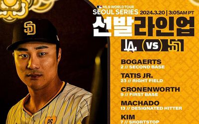 MLB 서울시리즈 1차전 오타니 2번 지명타자 vs 김하성 5번타자 : ZUM 뉴스