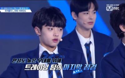 [어게인TV] '프로듀스X101' 그룹X배틀 평가 시작…투표 1등 김요한, 2등 김민규 : ZUM 뉴스