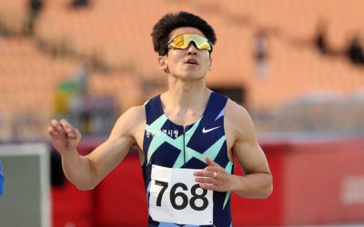 100m 우승 차지한 김국영 : ZUM 뉴스