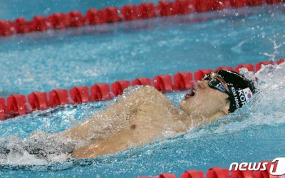 김민석, 간발의 차로 개인혼영 200m 1위 차지 : ZUM 뉴스