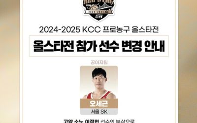 SK 오세근, KBL 올스타전 대체 선발…소노 이정현 부상 제외 : ZUM 뉴스