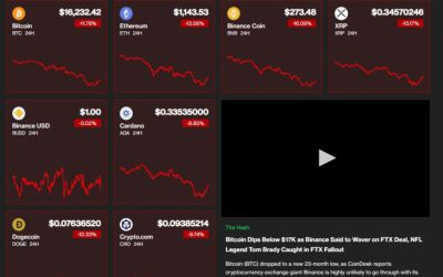 [코인 시황] 비트코인, 바이낸스 FTX 인수 철회에 1만6000선까지 폭락 : ZUM 뉴스