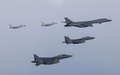한미, 'B-1B 전략폭격기' 전개 공중훈련…'북한 군사위성 발사' 맞대응 : ZUM 뉴스