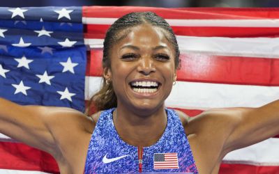 [파리Scene] 토머스, 여자 200m 제패…하버드 출신 첫 육상 금메달 : ZUM 뉴스