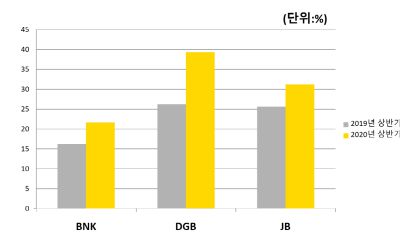 BNK·DGB·JB 등 지방금융지주, 비은행 계열사가 '효자' : ZUM 뉴스