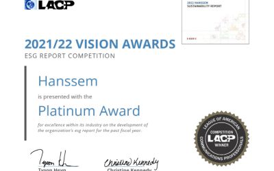 한샘, 지속가능경영보고서 美 LACP 비전 어워드 ESG 레포트 부문 대상 선정