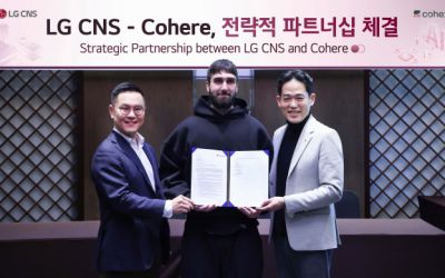 LG CNS, '코히어'와 국내 최초 AX 파트너십 체결 : ZUM 뉴스