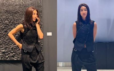 '168cm 52kg' 진서연, 철인 3종 도전하더니 올블랙 하나로 후덜덜한 포스 : ZUM 뉴스