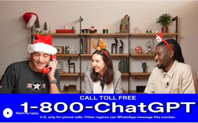 오픈AI “챗GPT, 이제 유선전화ㆍ왓츠앱에서도 이용하세요” : ZUM 뉴스