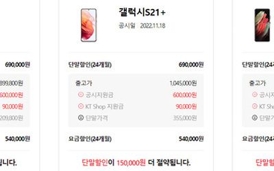 KT, 갤S21 시리즈 지원금 최대 80만원 인상 : ZUM 뉴스