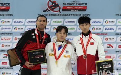 박지원, 쇼트트랙 월드컵 3차 1500m 금 : ZUM 뉴스