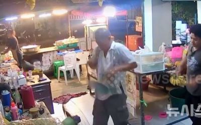 더위 식히는데 선풍기가 '퍽'…얼굴 13바늘 꿰맨 태국 남성 : ZUM 뉴스