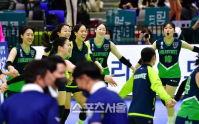 KGC에 3-1로 승리한 현대건설[포토] : ZUM 뉴스